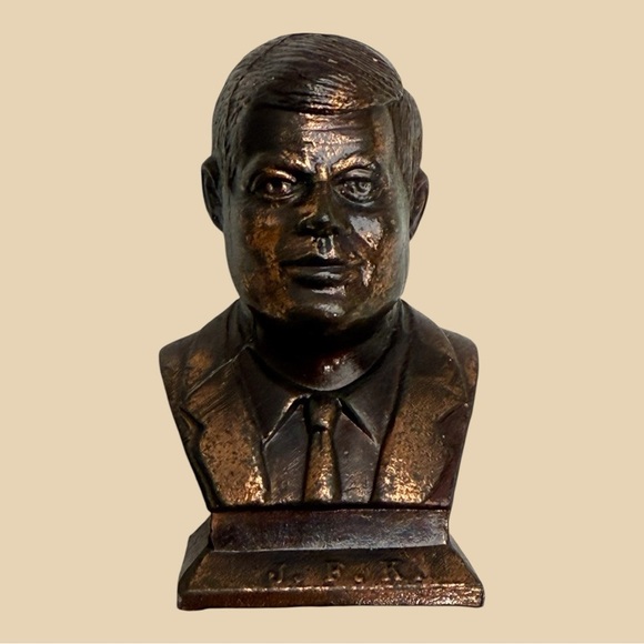 Accents | Vintage Miniature Bust John F Kennedy Jfk Bronze 196s Mcm ...